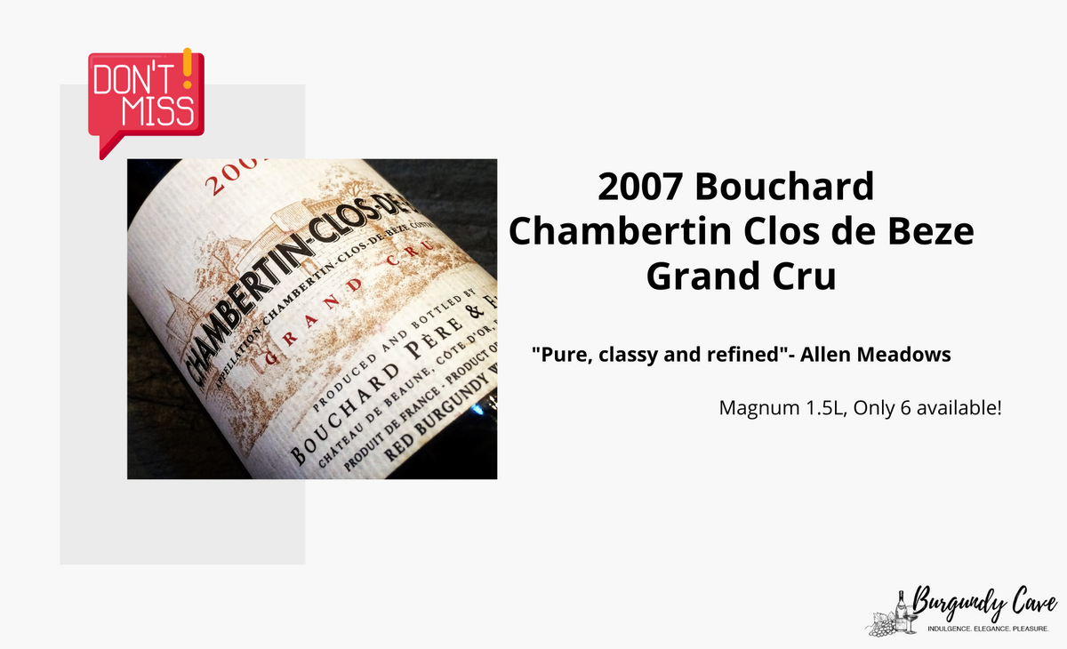 "Pure, classy and refined"Allen Meadows, 2007 Bouchard Pere & Fils Cha ...