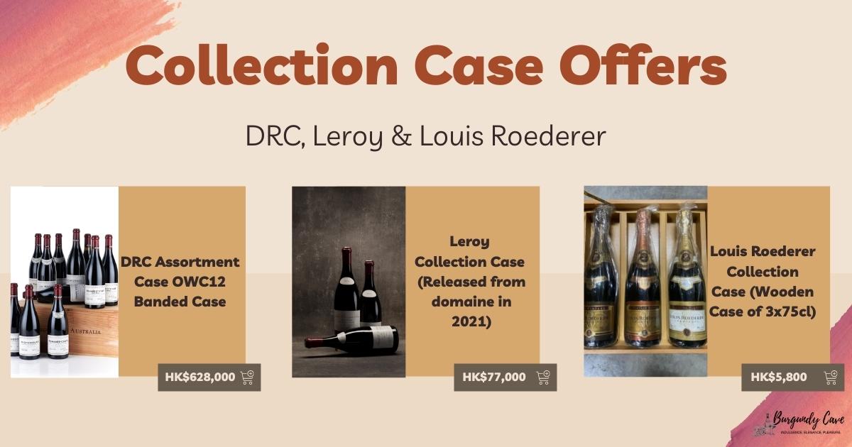 Collection Case Offers: DRC, Leroy & Louis Roederer – Burgundy Cave