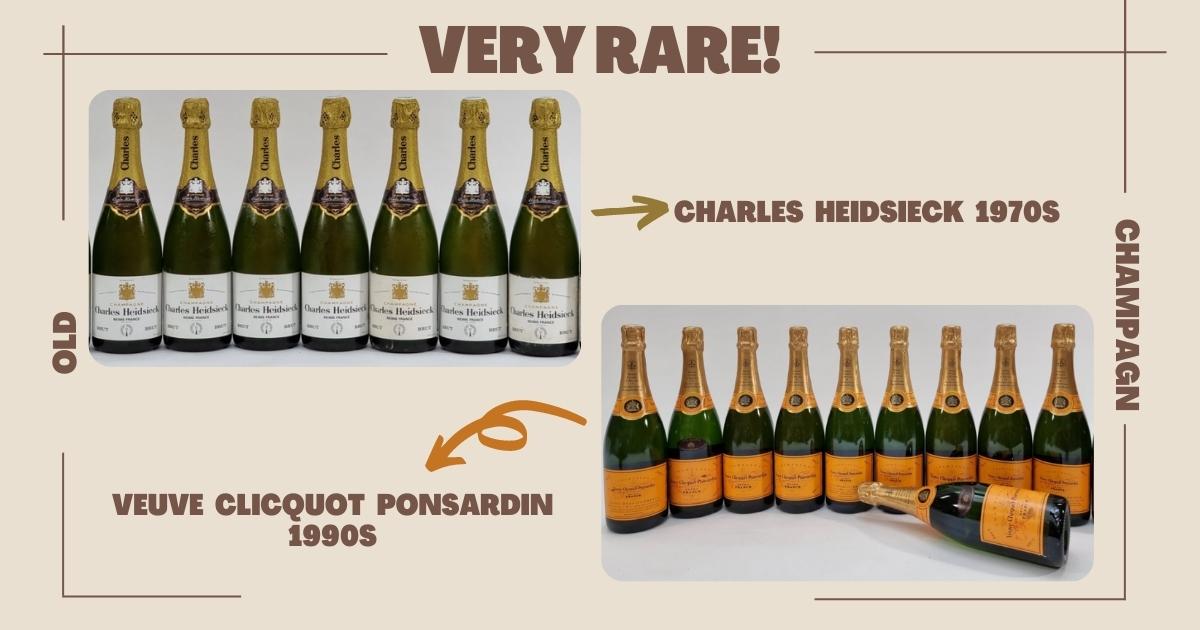 Very Rare! Old Champagne from VCP 1990s and Charles Heidsieck 1970s ...